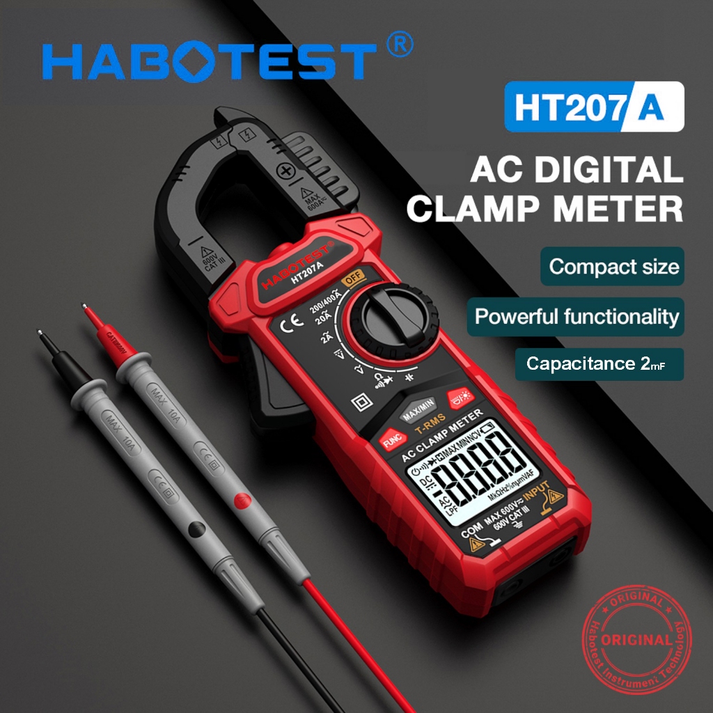 Jual [SPECIAL PRICE] HABOTEST HT207A Tang Ampere AC Current Digital ...
