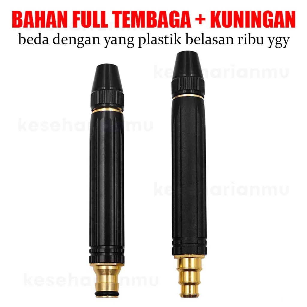 Jual Semprotan Air Warna Hitam Spray Kepala Water Stream Hose Nozzle ...