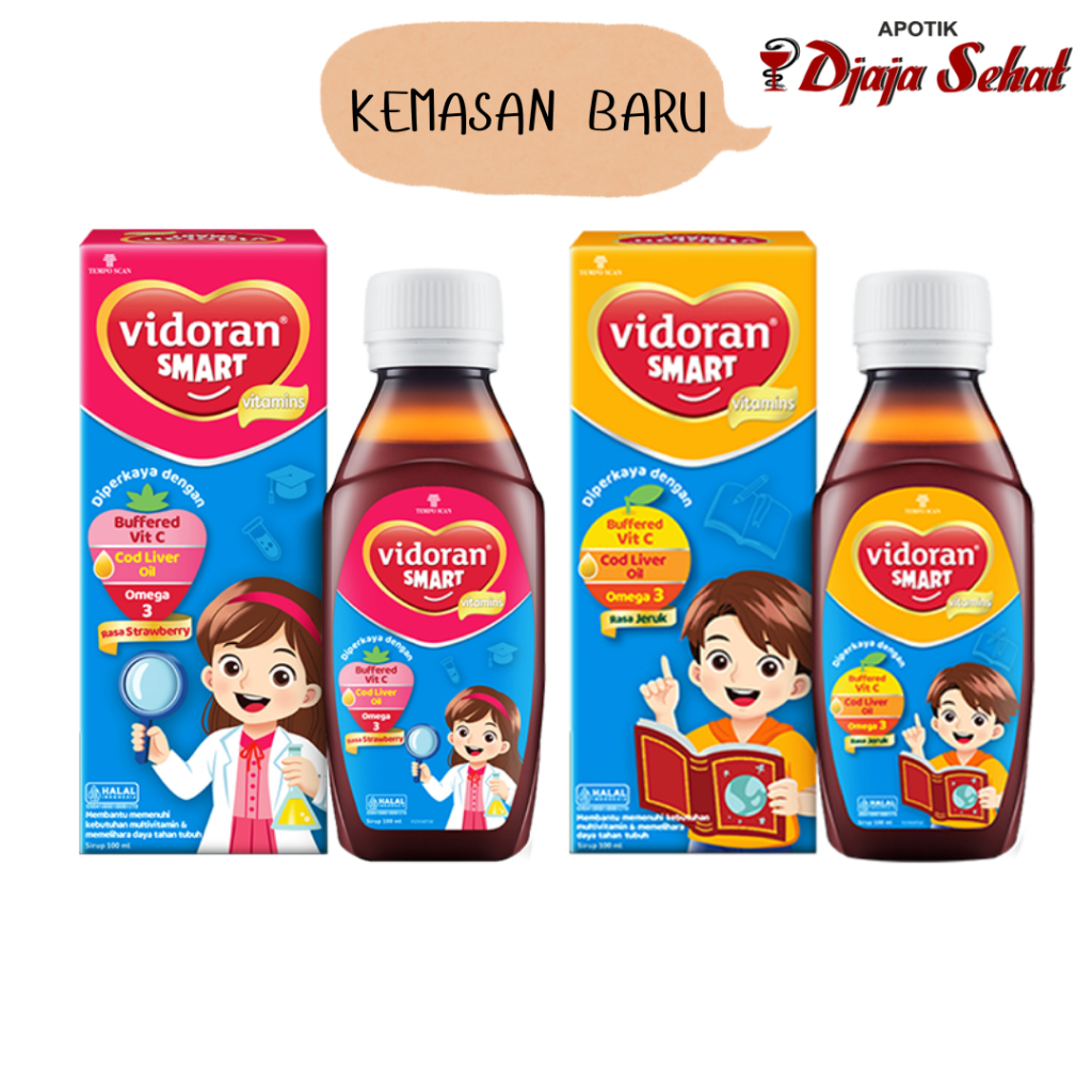 Jual VIDORAN SMART SIRUP - MULTIVITAMIN DAN SUPLEMEN ANAK 100 ML ...