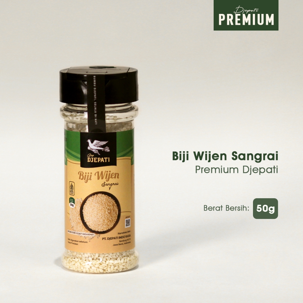 Jual Biji Wijen Putih Sangrai Premium Djepati 50GR | Shopee Indonesia