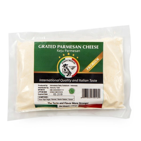 Jual indocheese parmesan cheese 200gr | Shopee Indonesia