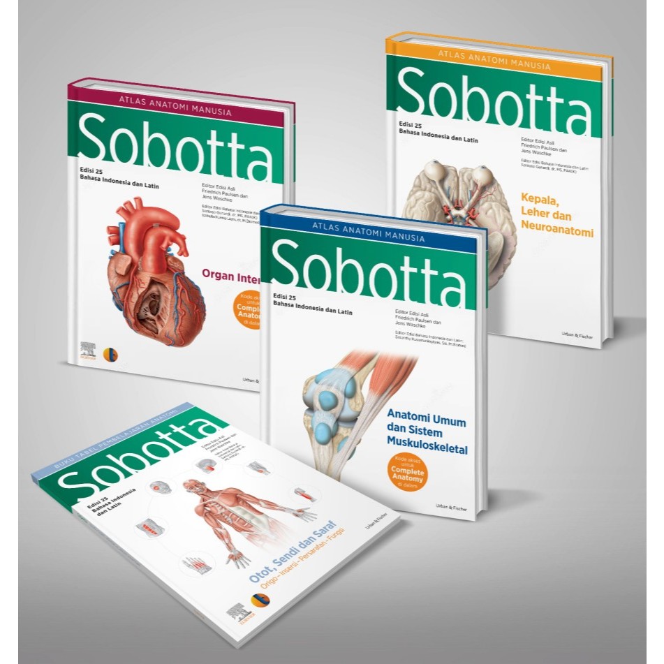 Jual New Sobotta Atlas Anatomi Manusia 3 Vol Set + tabel Otot dengan ...