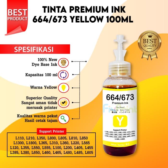 Jual Tinta Refill Dye Base Ink Printer Botol 100ml Bisa Sebagai ...
