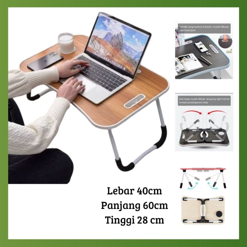 Jual MEJA LIPAT KAYU Meja Belajar Meja Lipat JUMBO portable multi fungsi Serbaguna murah ...