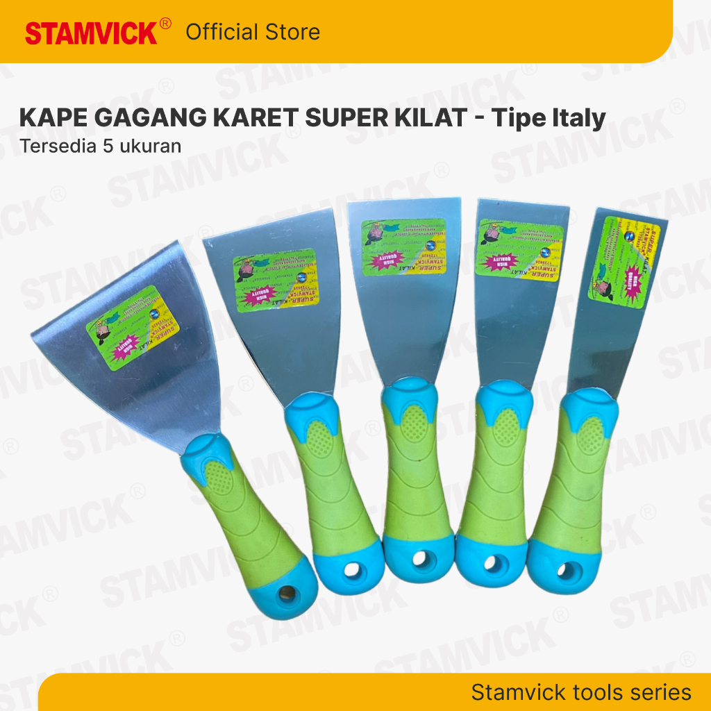 Jual Kape Gagang Karet Stamvick Type Italy / Scraper Plamur Cat Ukuran ...