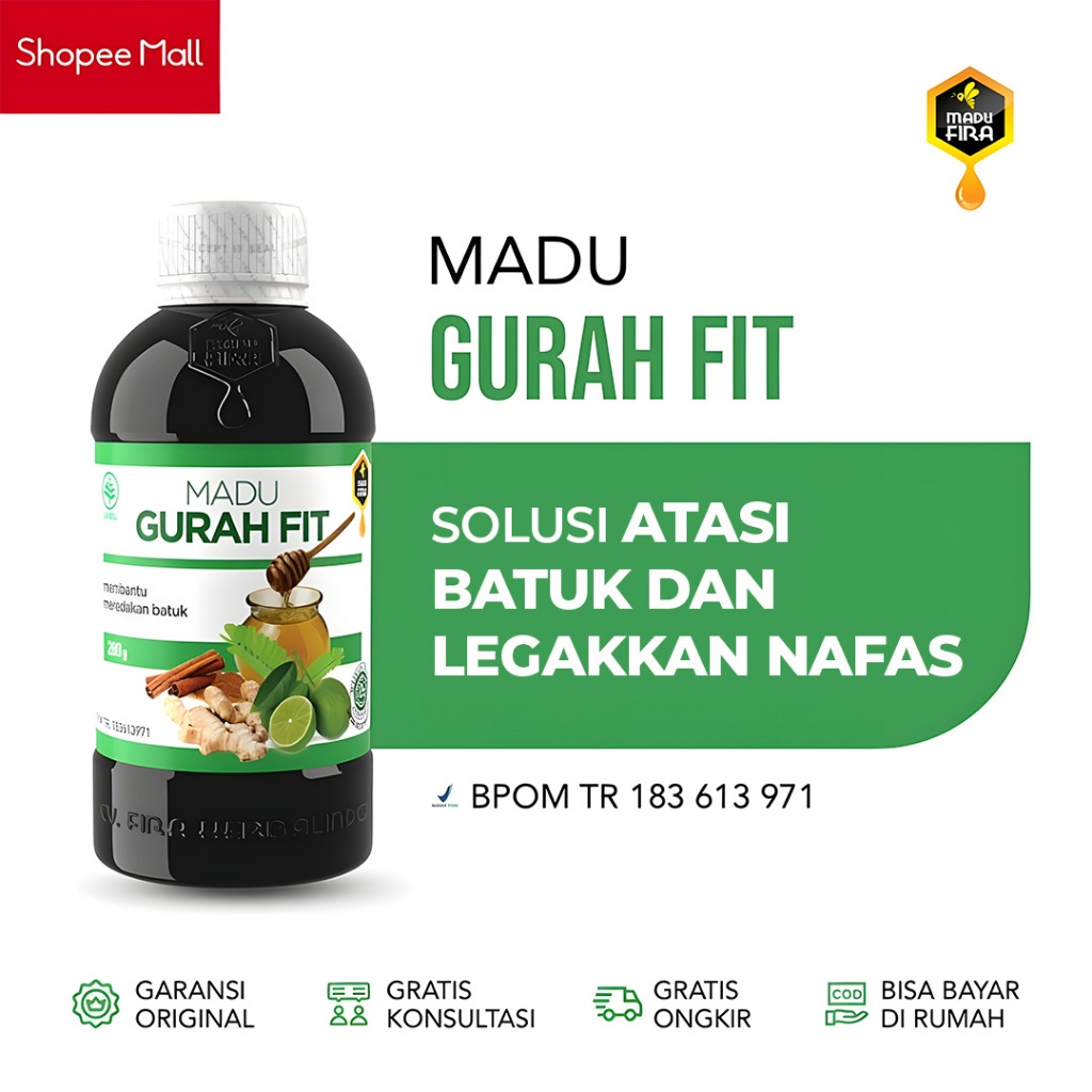 Jual MADU GURAHFIT 280gr - Solusi Atasi Batuk Dan Legakan Nafas ...