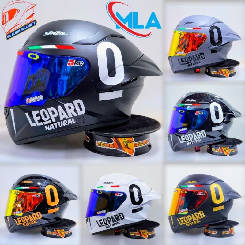 Jual Helm Full Face TTC MLA BLACK DOFF paket ganteng Leopard | Shopee ...