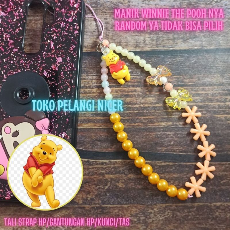 Jual Tali Hp/Gantungan Hp Manik Beruang Pooh-Gelang gantungan hp ...