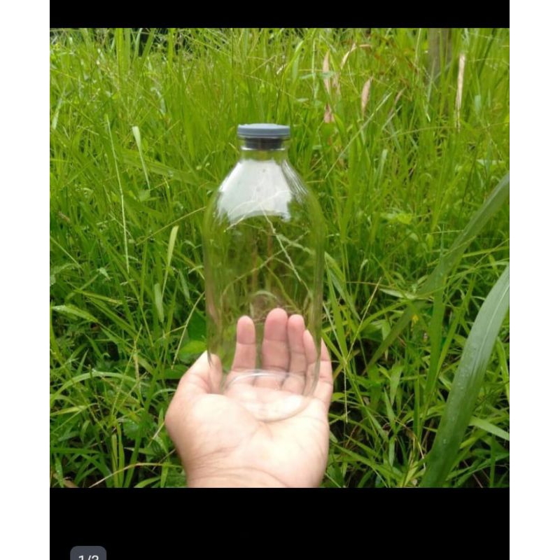 Jual Botol kaca infus 500ml, Botol Asi 500ml Tutup Karet/Botol Kaca ...