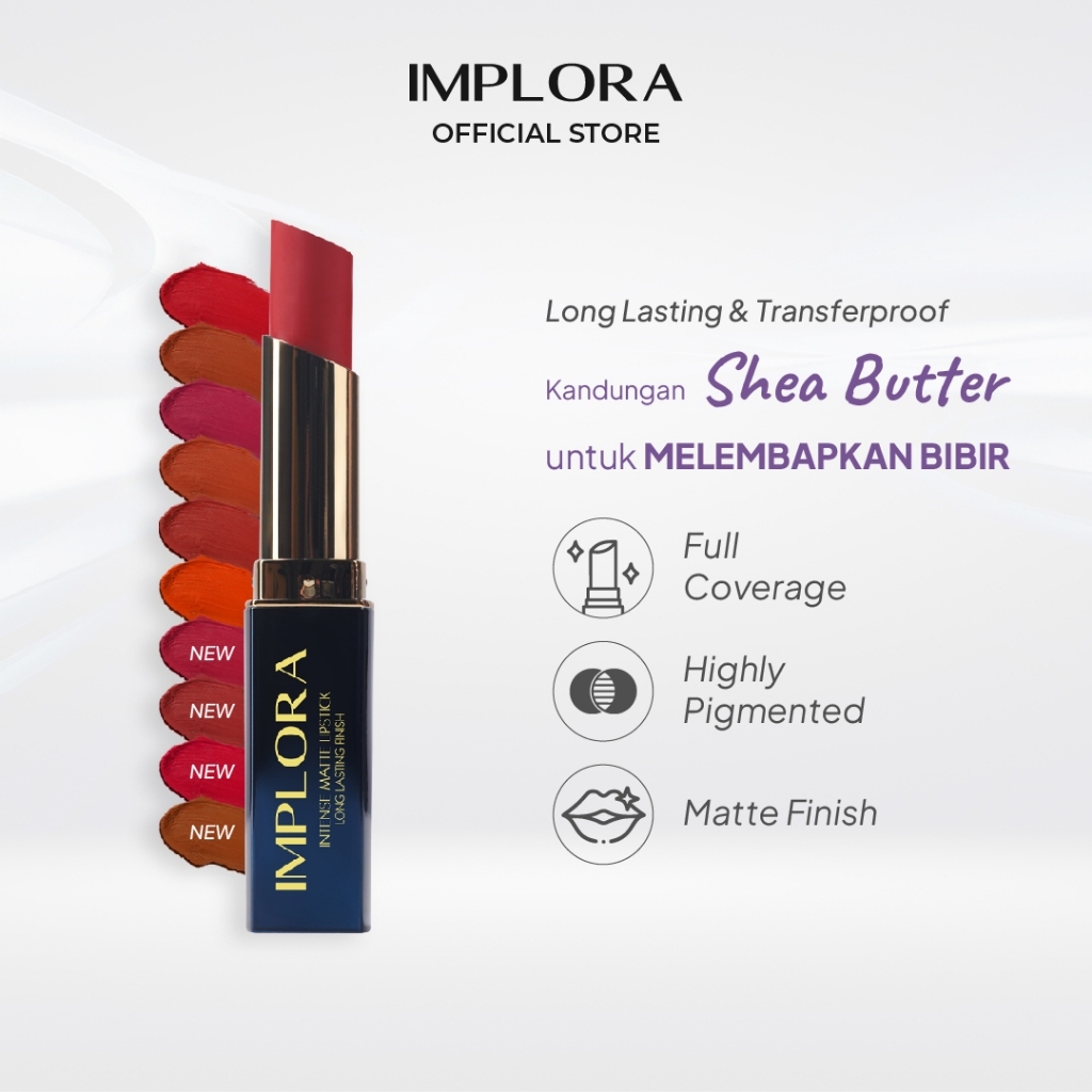 Jual KASIRGROSIR Implora Intense Matte Lipstick Long Lasting Finish ...