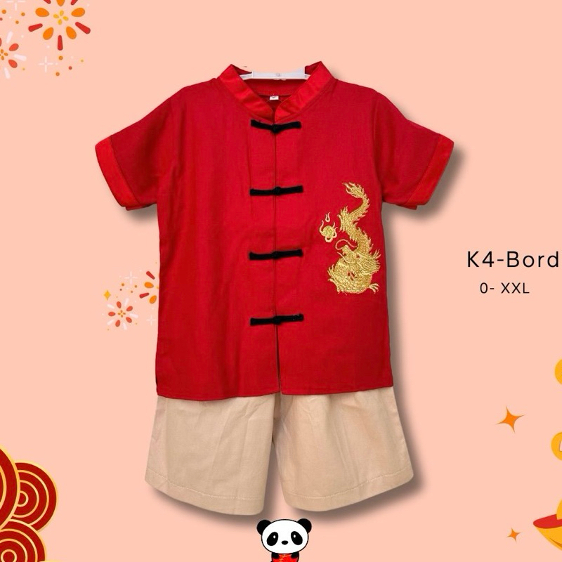 Jual Cheongsam Dragon / Setelan Cheongsam Bayi Laki Murah / Baju Imlek ...