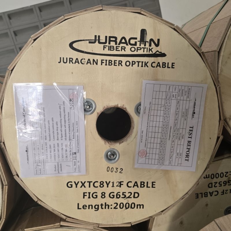 Jual kabel fiber optik 12 core fig8 2km / KU MINI 12 CORE FIG8 2.000 ...