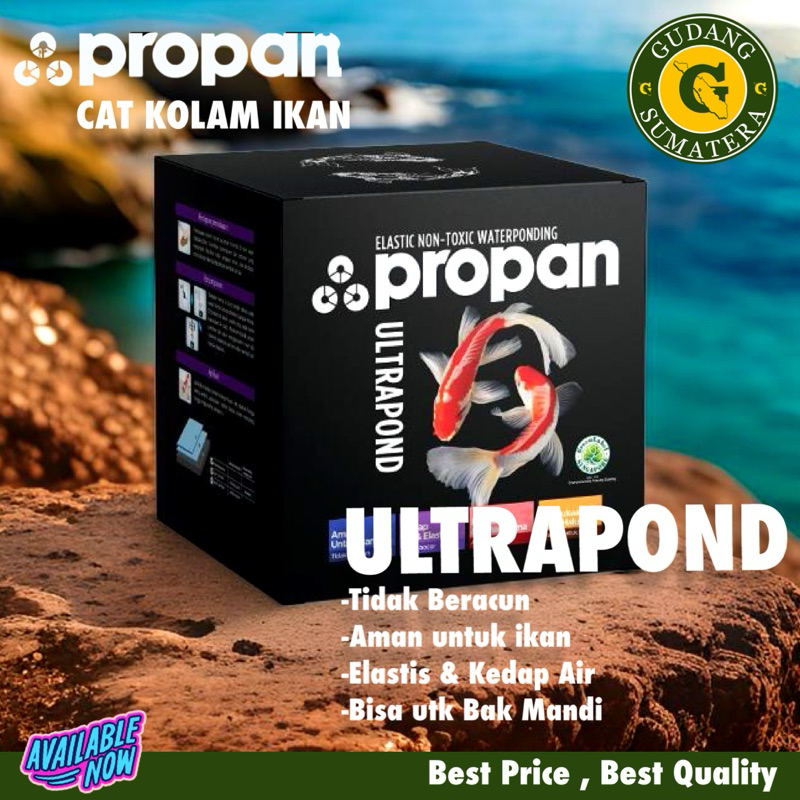 Jual PROPAN CAT KOLAM IKAN ULTRAPOND ( 2.5 KG / SET ) | Shopee Indonesia