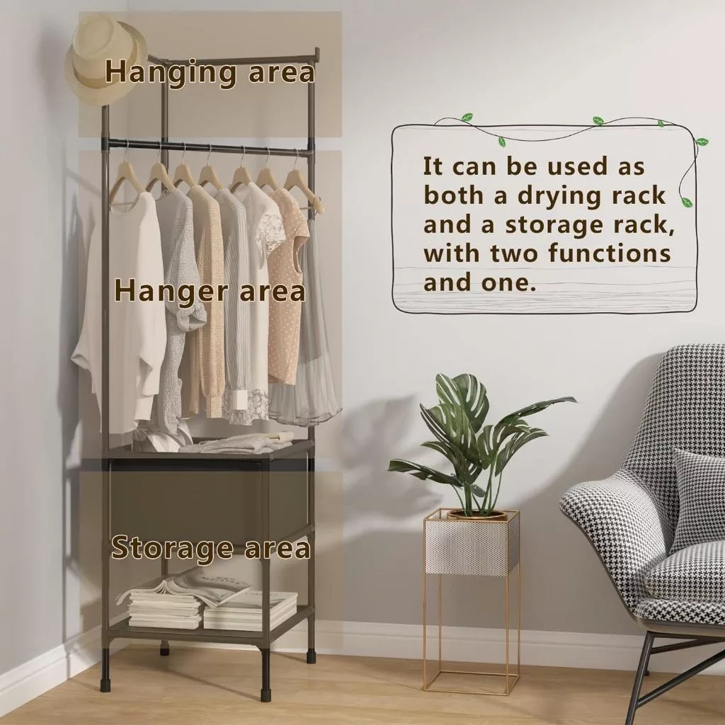 Jual RAK GANTUNGAN BAJU SUDUT TEMPAT PENYIMPANAN SUDUT MULTIFUNGSI ...