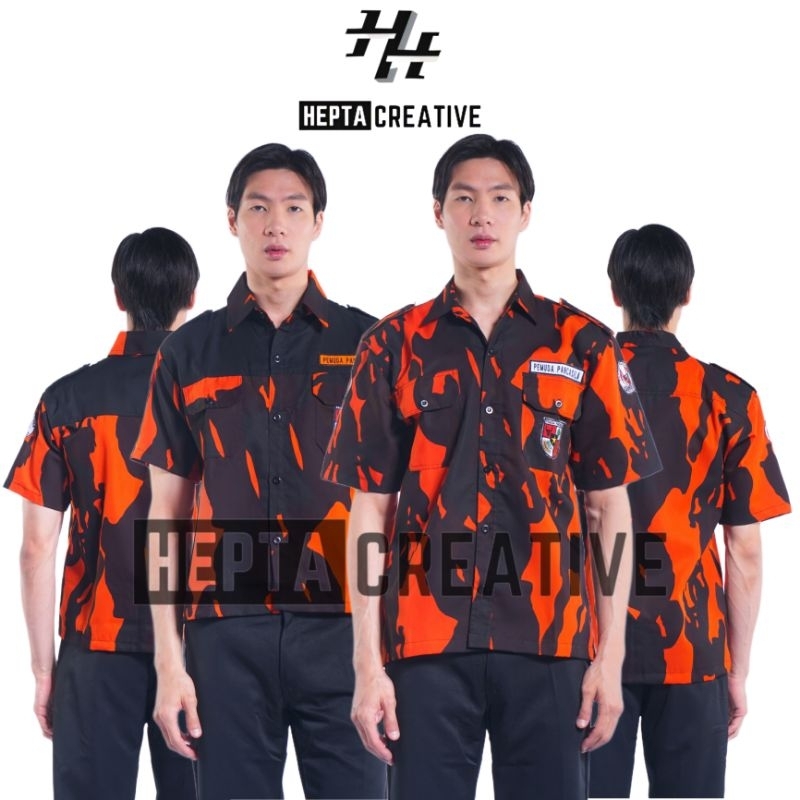 Jual KEMEJA PEMUDA PANCASILA PRIA PENDEK BAJU LAPANGAN ORMAS PP FULL ...