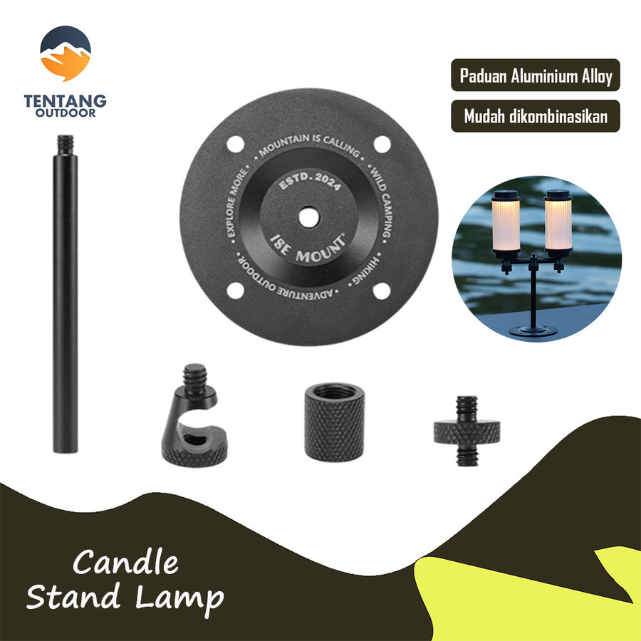 Jual Dudukan Lampu Aluminium Alloy ISE MOUNT Desktop Candle Light Stand ...