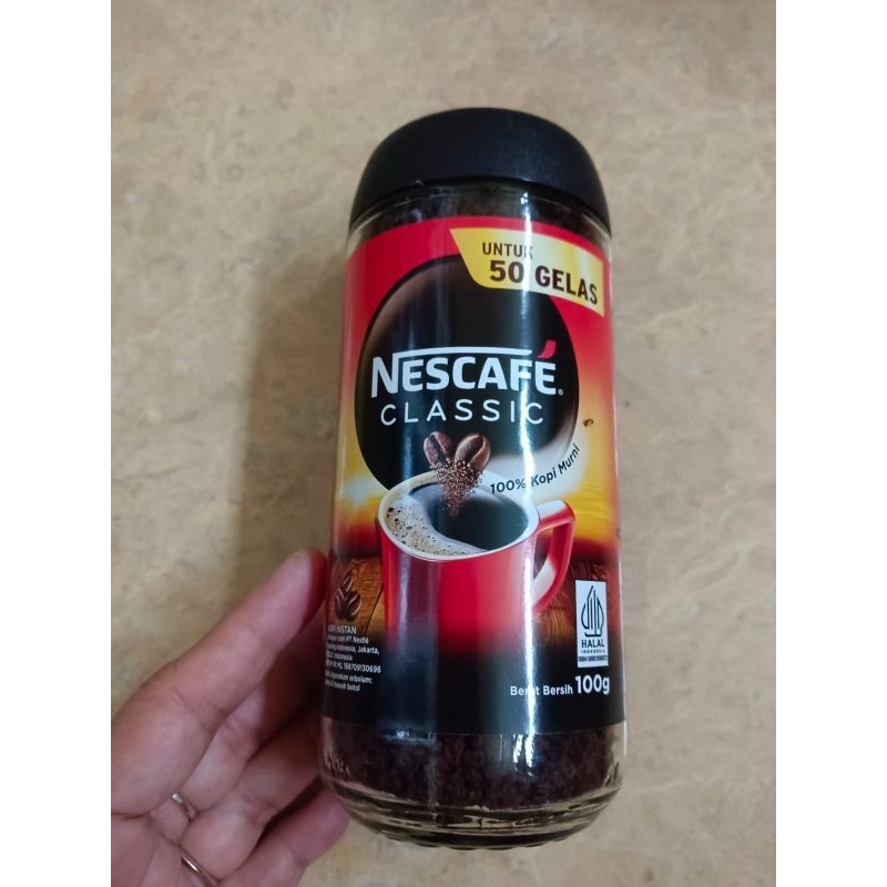 Jual Nescafe Kopi Classic Botol 100 gram | Shopee Indonesia
