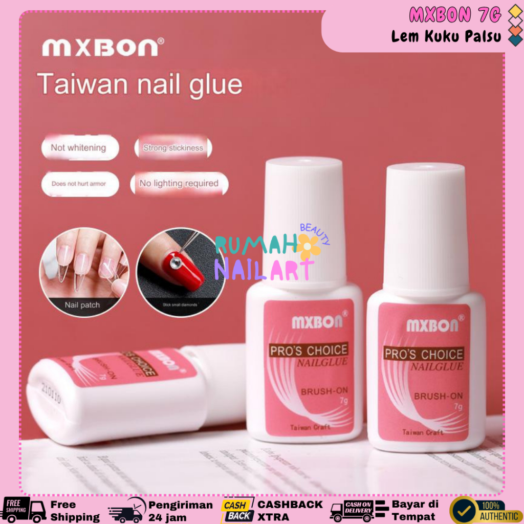 Jual MXBON Nail Tip Glue Original Made in Taiwan Lem Kuku Palsu Original Nail Glue Lem Aksesoris ...