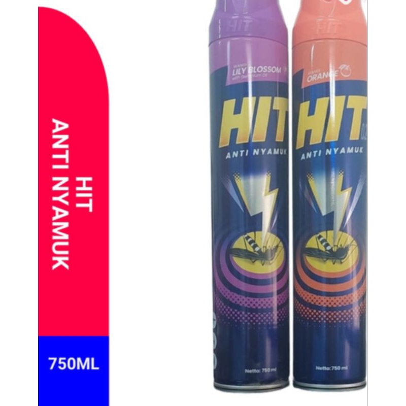 Jual HIT AEROSOL 750ML ORIGINAL ORANGE LILY SPRAY NYAMUK 750ML | Shopee ...