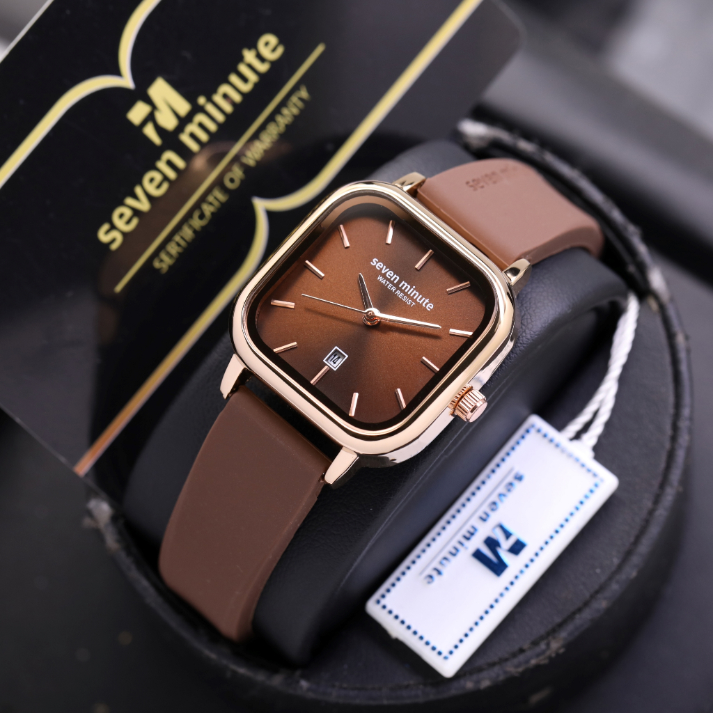 Jual SEVEN MINUTE M756 rubber Jam tangan wanita original segi kekinian ...