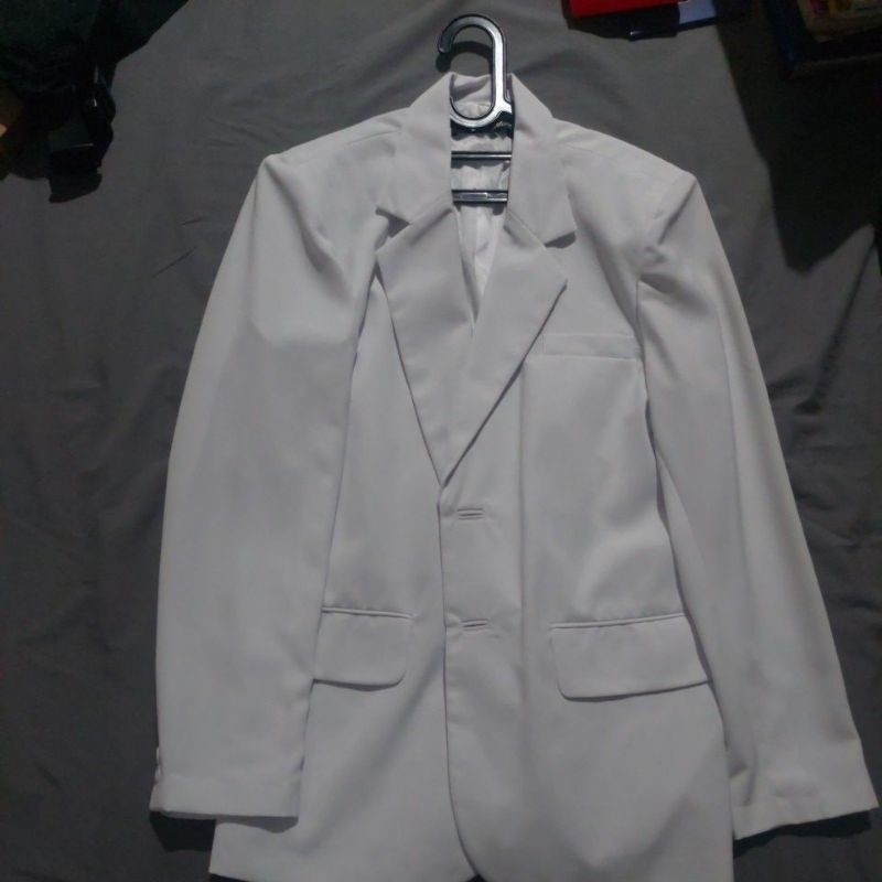 Jual Snelli Putih Jas Dokter Lengan Panjang Dua Saudara | Shopee Indonesia