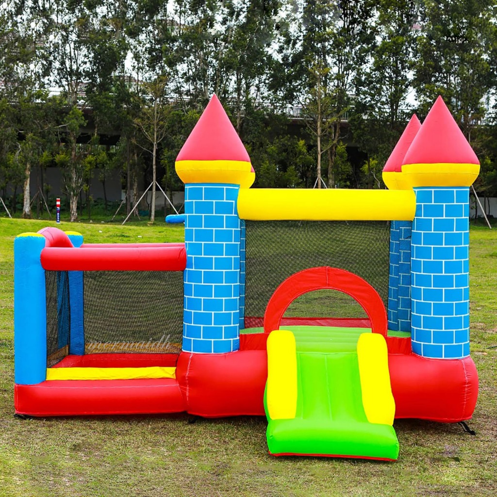 Jual Rumah Balon 62064 Wall Castle Bounce House Mainan Anak Perosotan ...