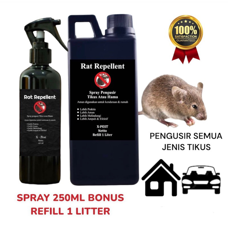 Jual SPRAY PENGUSIR TIKUS 1 Liter GRATIS 250ml Obat Anti Tikus | Shopee ...
