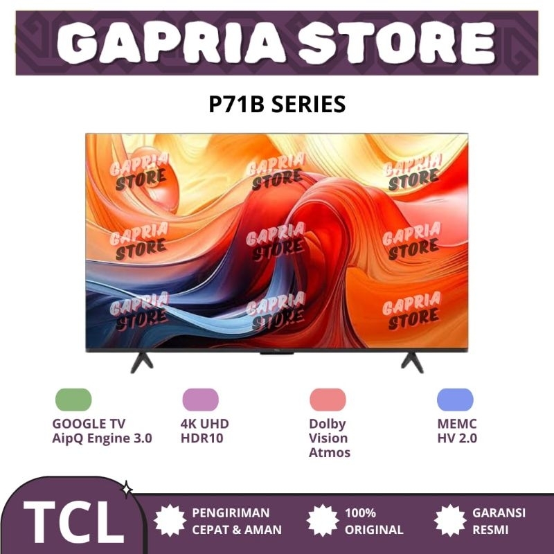 Jual TCL 55P71B 55 inch GOOGLE TV - 4K UHD - MEMC - Hands-free Voice ...