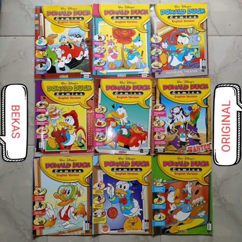 Jual ORIGINAL BEKAS BUKU KOMIK MAJALAH DONAL BEBEK DONALD DUCK COMICS ENGLISH VERSION BAHASA ...