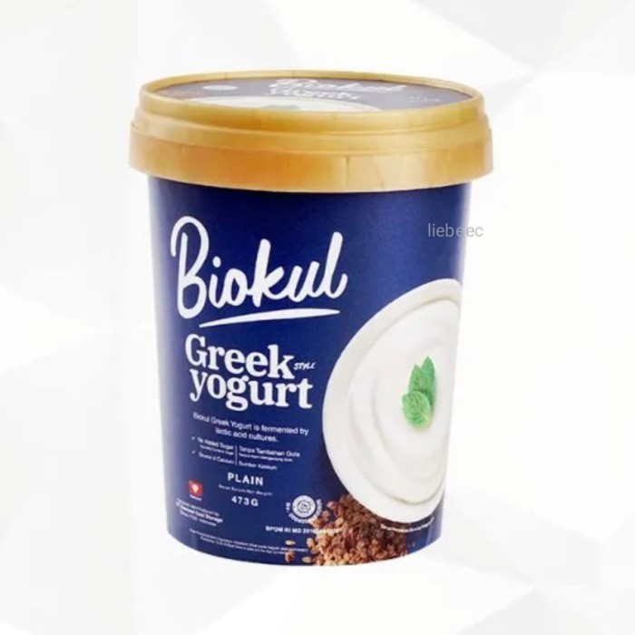 Jual biokul greek yogurt plain 473gr | Shopee Indonesia