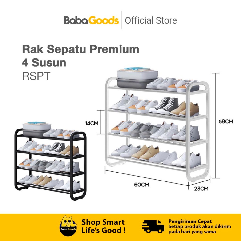 Jual Rak Sepatu Kokoh Minimalis / Floating Shelf Creative Shoe Rack ...