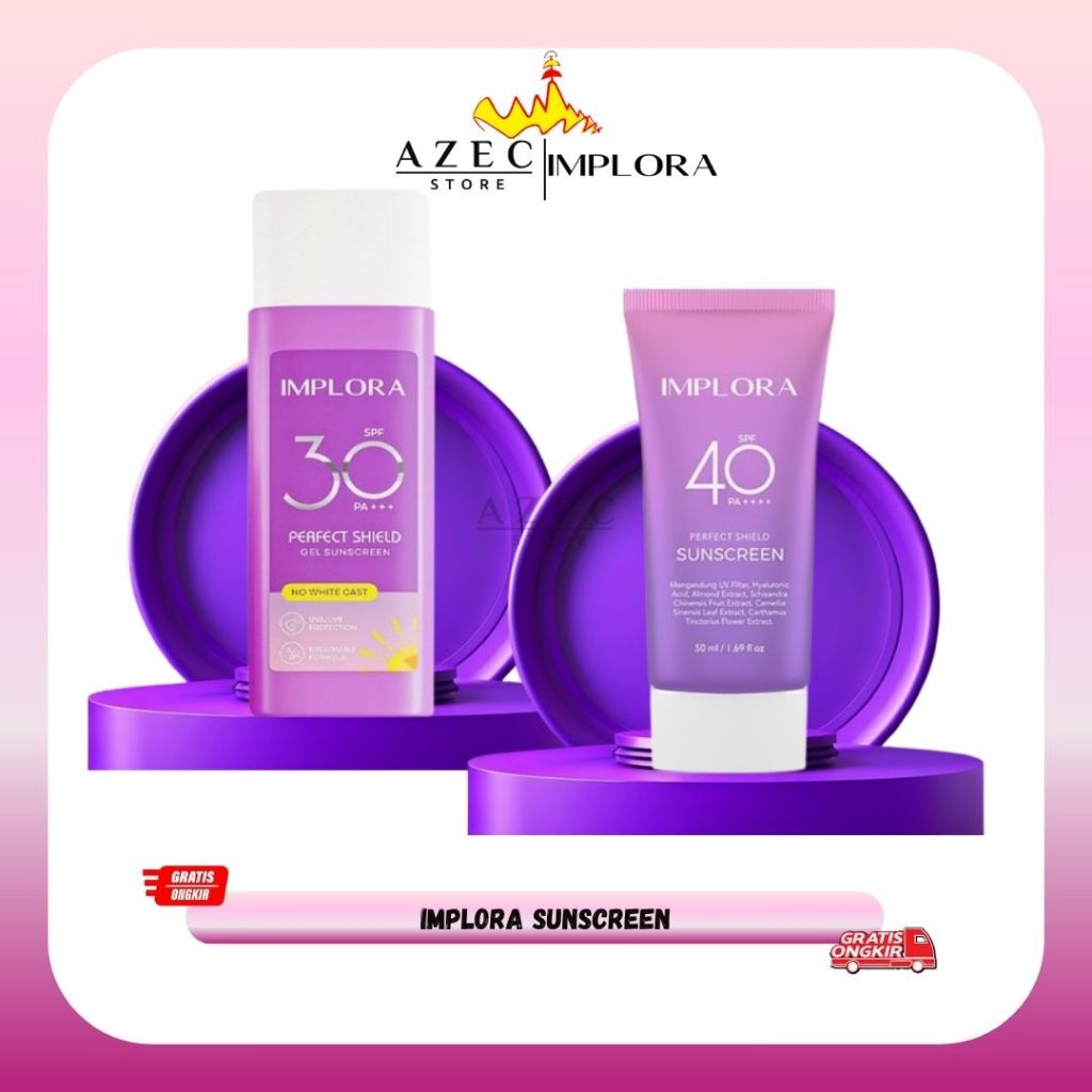 Jual Implora Perfect Shield Sunscreen SPF 30 & SPF 40 50ml | Shopee ...