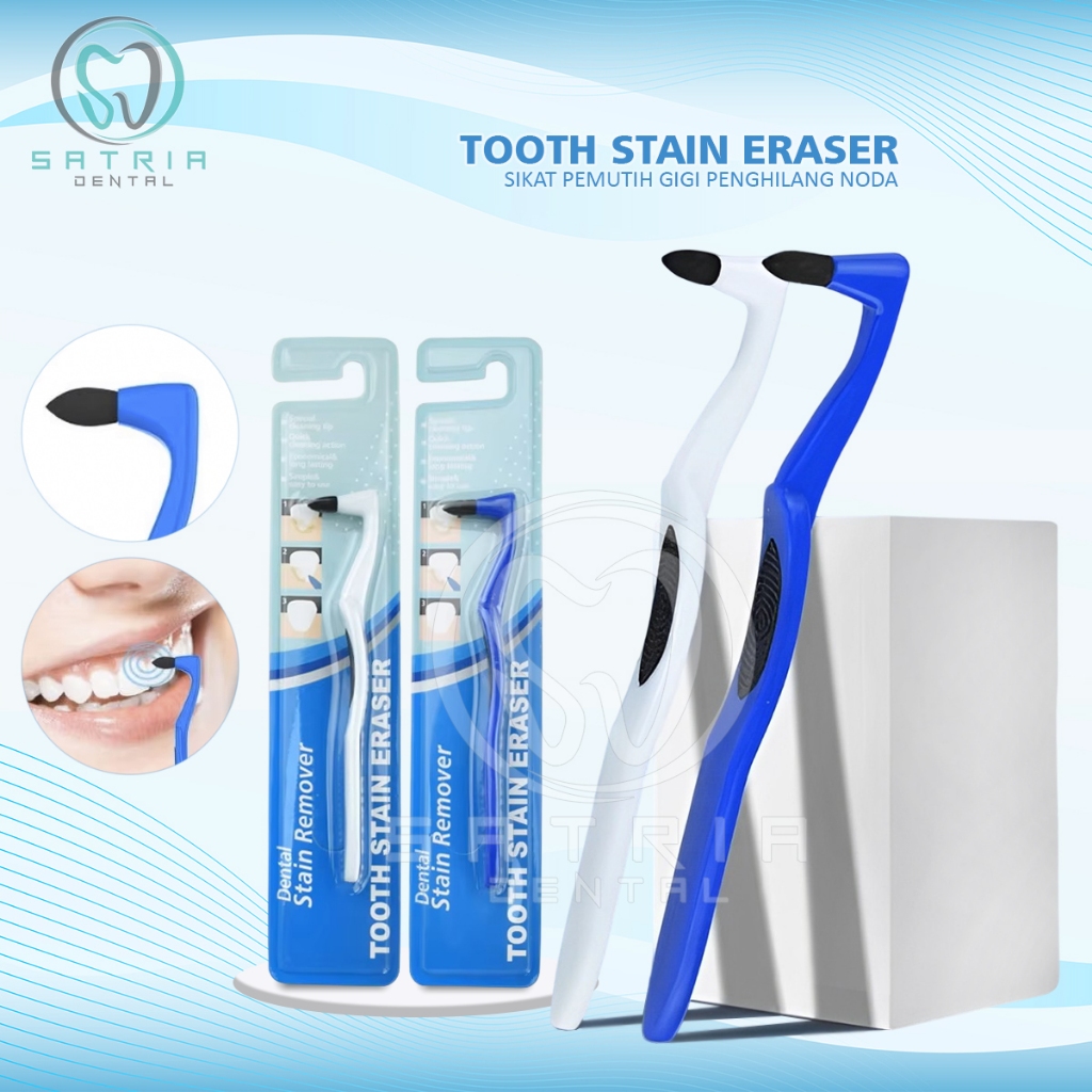 Jual Dental Tooth Stain Eraser Sikat Pembersih Noda Penghilang Karang Gigi Pemutih Gigi | Shopee ...