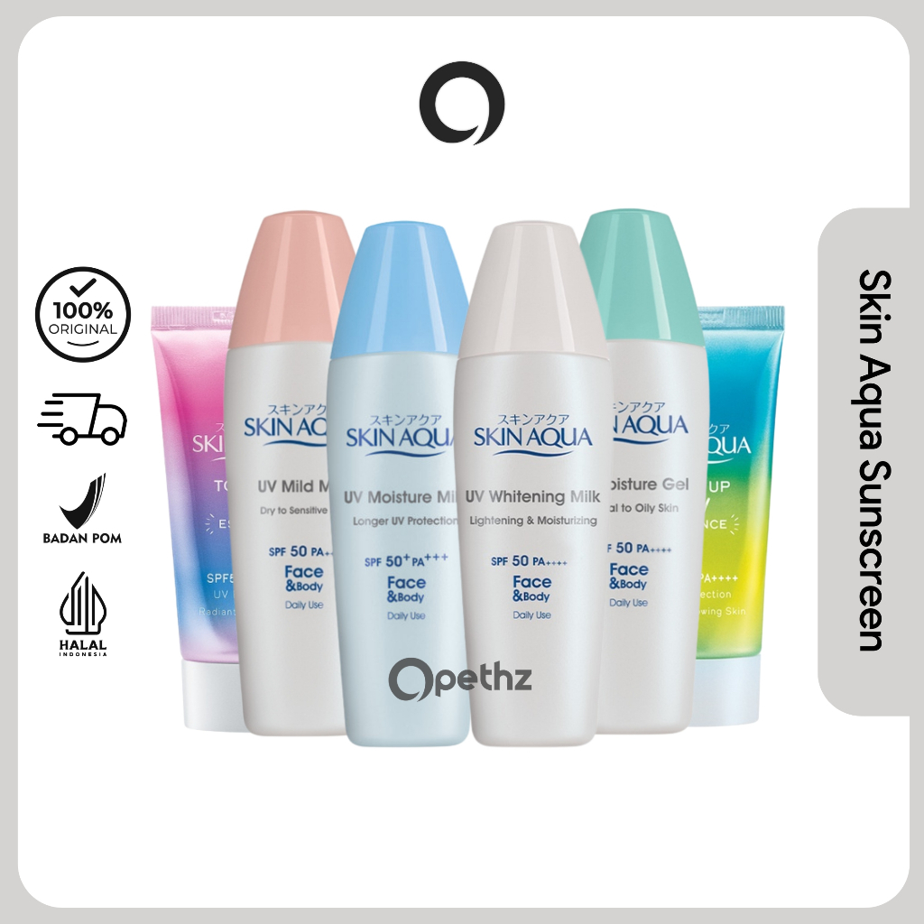 Jual ORIGINAL BPOM SKIN AQUA UV Sunscreen Series - Whitening Milk Putih ...