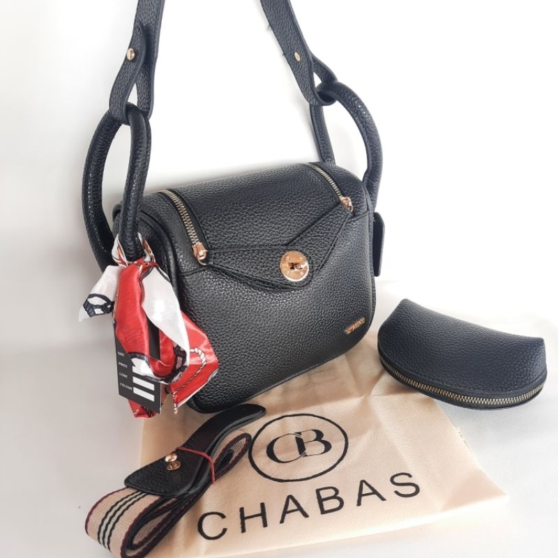 Jual CHABAS Tas Lindy Kulit jeruk premium set dompet Multifungsi | Shopee Indonesia