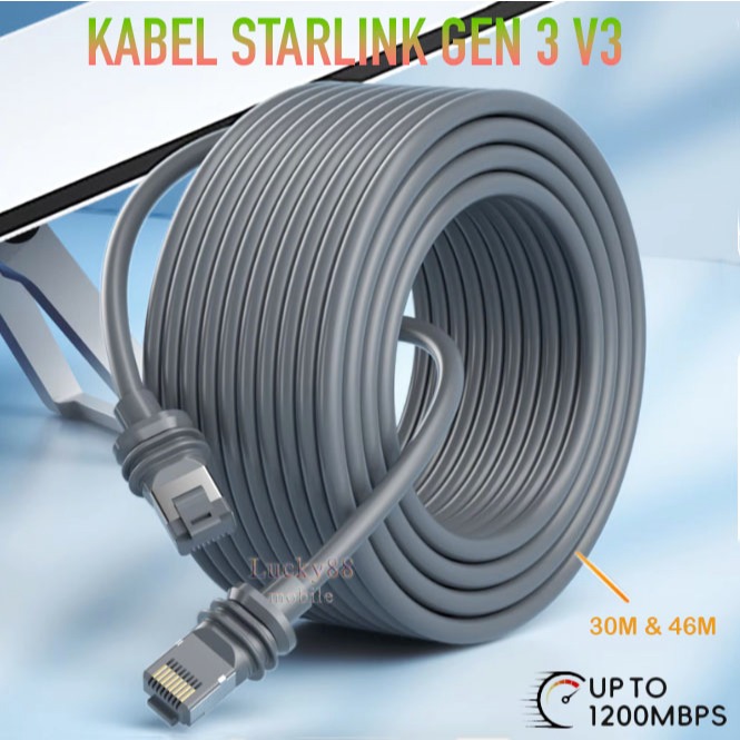 Jual Kabel Ekstensi Standar For Starlink Gen 3 V4 V3 Cable Web Internet ...