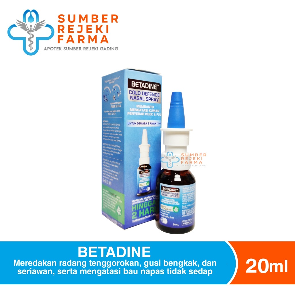 Jual Betadine Cold Defence Nasal Spray 20 ml Botol | Shopee Indonesia
