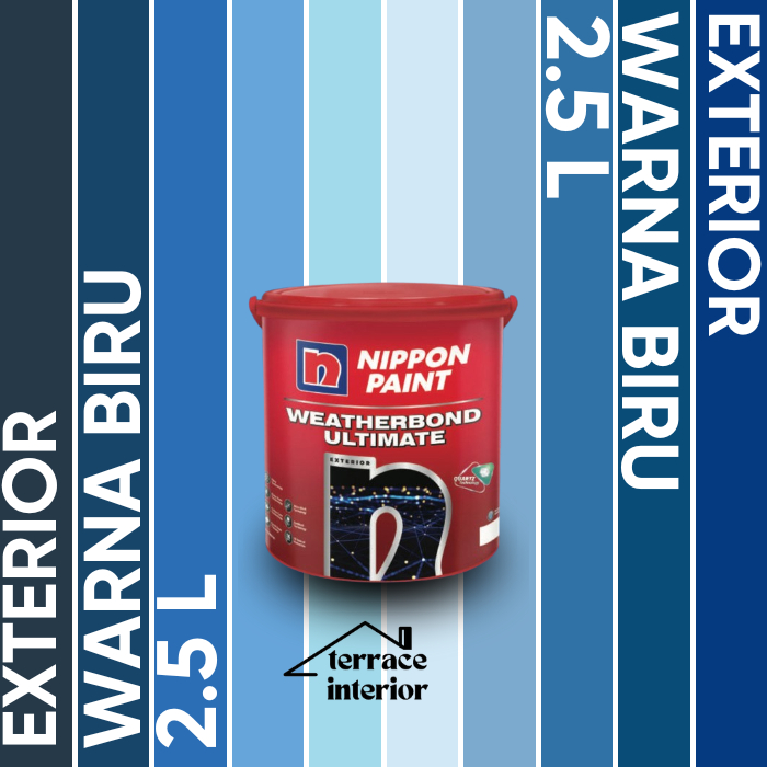 Jual Cat Tembok Nippon Paint Ultimate warna Biru Ukuran 2.5 L | Shopee ...