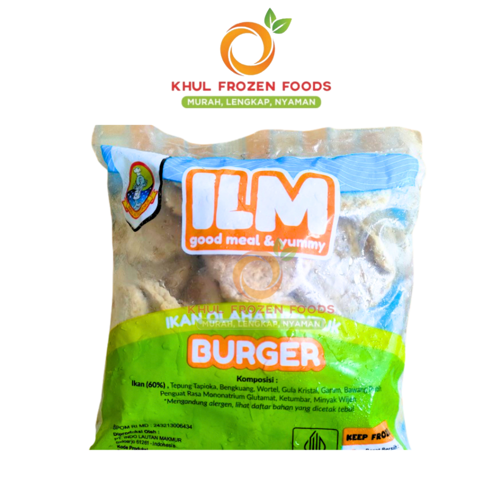 Jual ILM Ikan Olahan Bentuk Burger 500Gr/ Olahan ikan bentuk burger ...