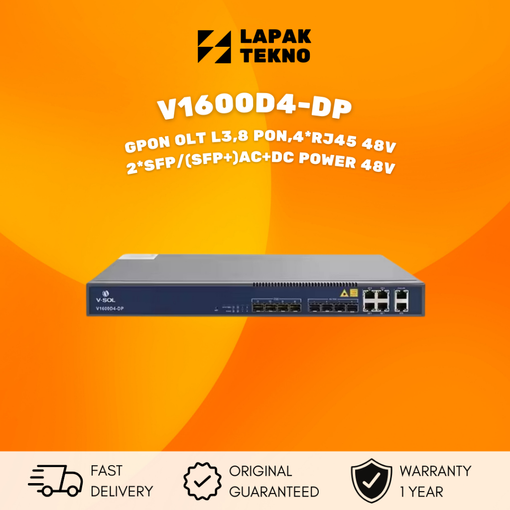 Jual VSOL GPON OLT V1600D4-DP 4 Port GPON OLT Layer 3 (inc 4 unit SFP C ...