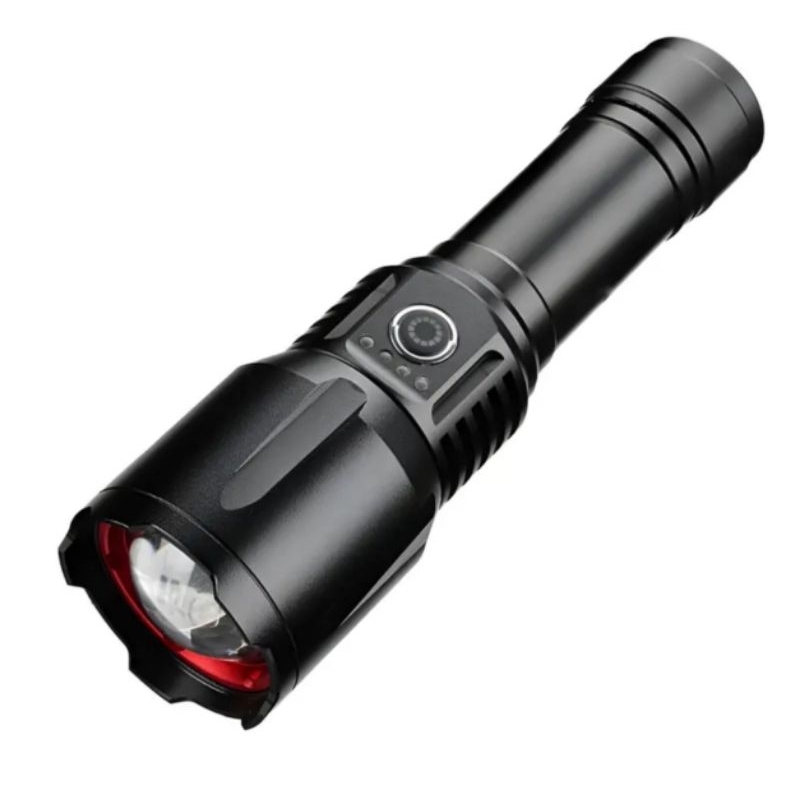 Jual Senter Cas LED Laser 50w Zoom In Out Alumunium 3 Mode Waterproof ...