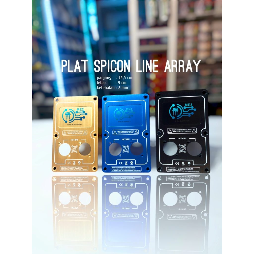 Jual Plat Speakon Datar Line Array Tebal Aluminium Terminal Spicon ...
