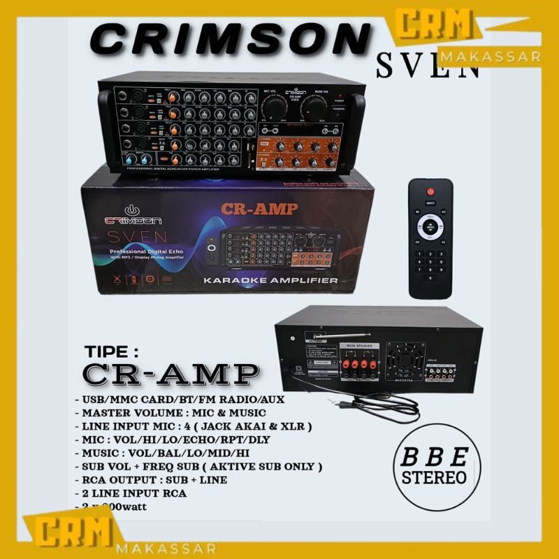 Jual Power Amplifier Mixing Crimson CR-AMP SVEN dDigital Echo Original | Shopee Indonesia