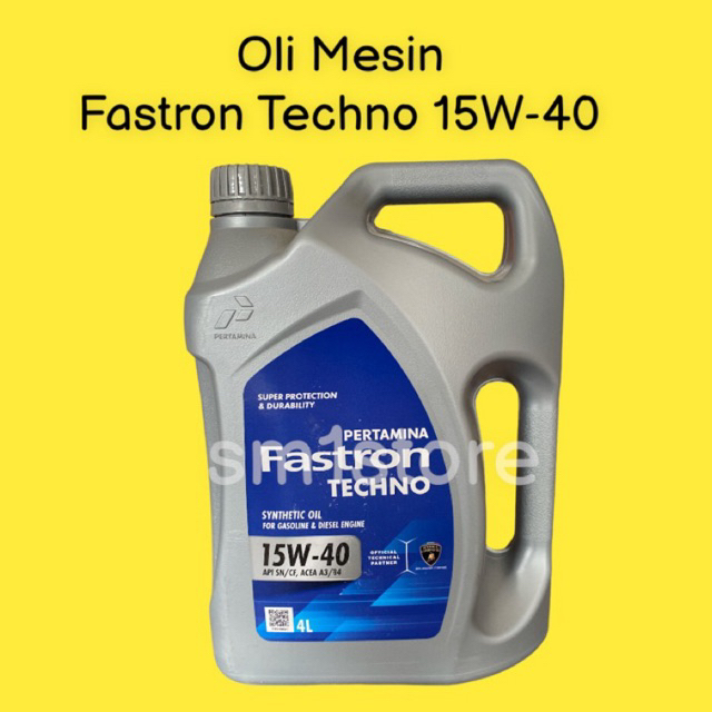 Jual Oli Mesin Bensin Diesel Pertamina Fastron Techno 15W-40 4 Liter | Shopee Indonesia