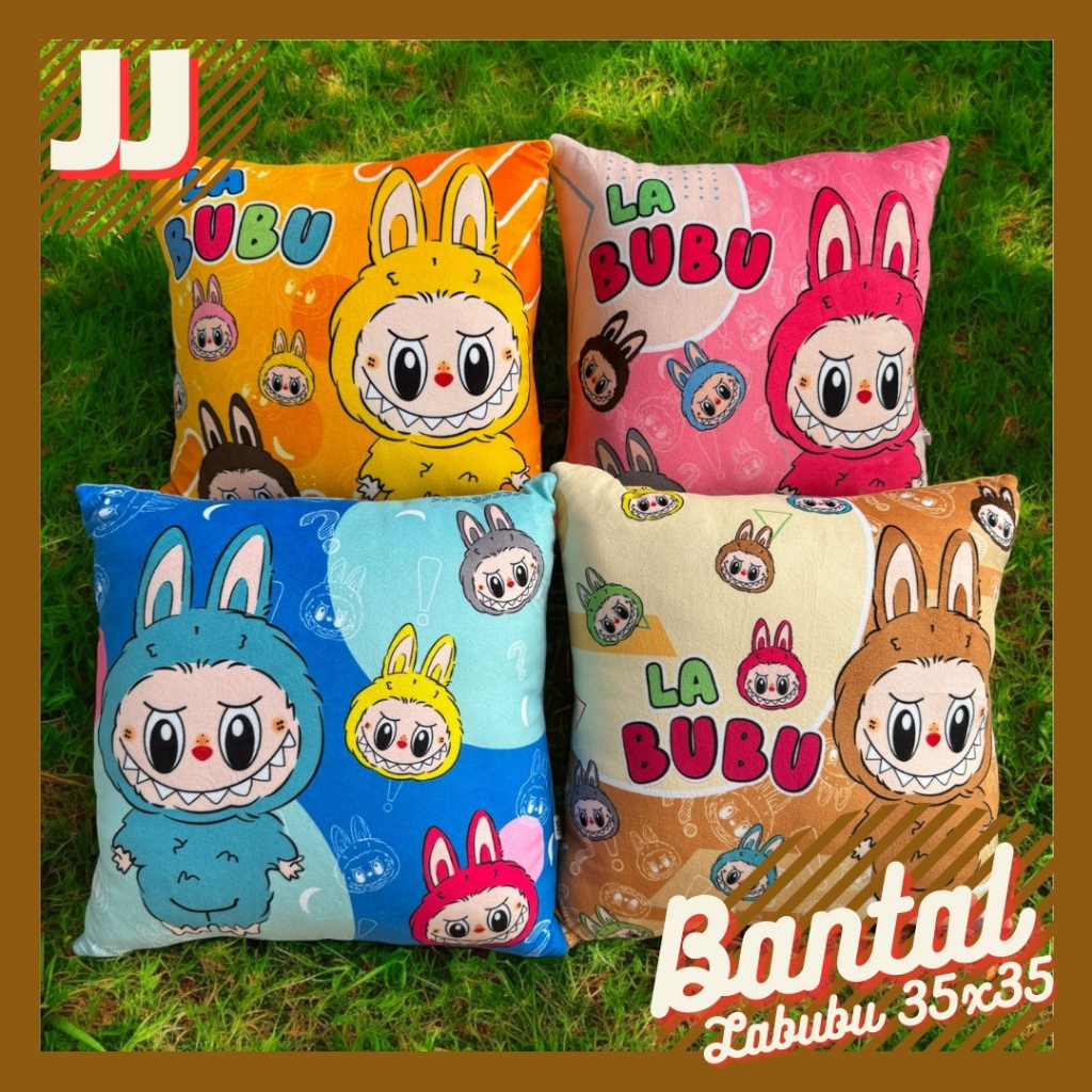 Jual BANTAL PRINT LABUBU 35X35 CM | Shopee Indonesia