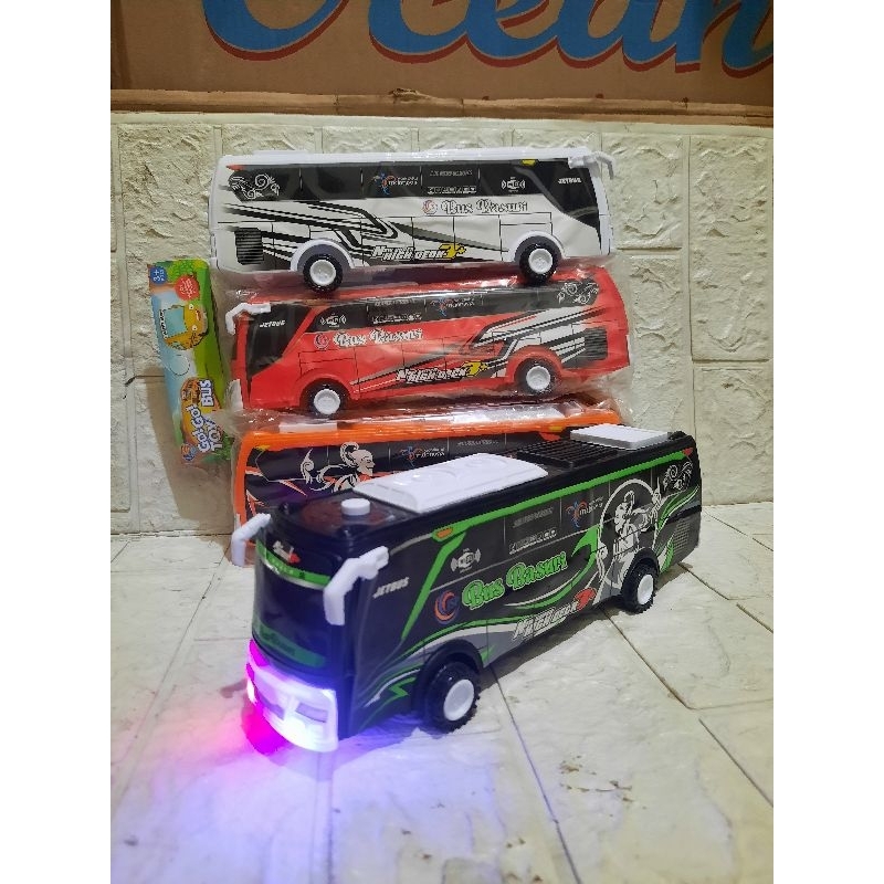 Jual Mainan Bus Suara Telolet Basuri bus transjakarta Miniatur Mobil ...