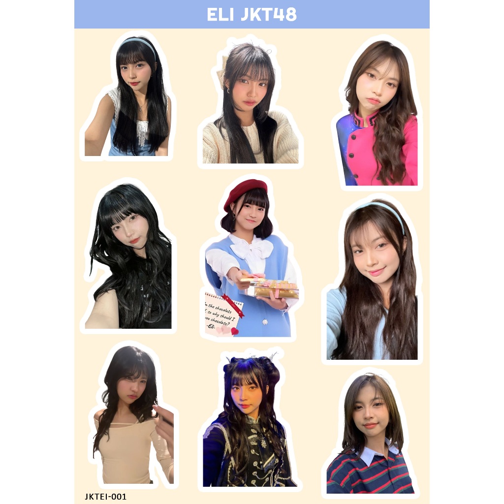 Jual ELI STIKER JKT 48 I STIKER JKT 48 I JKT 48 NEW ERA I STIKER ELI ...