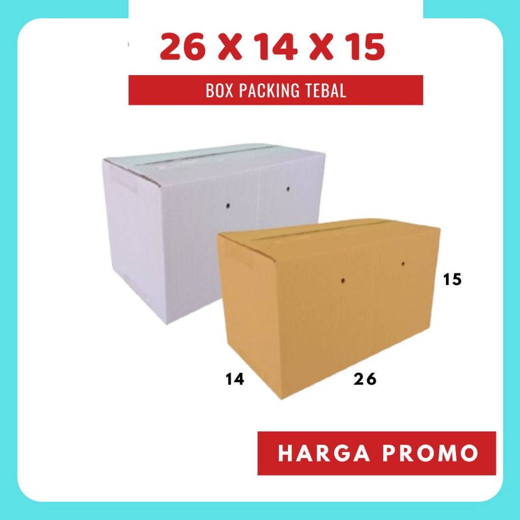 Jual Kardus AMDK 26x14x15 (24x120ml) Box Packing Karton Dus Kotak Kemasan Air Minum Jamu Minuman ...