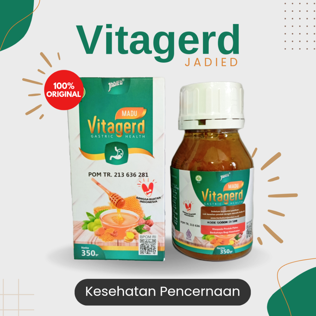 Jual VITAGERD 100% Original Madu Mengatasi Maag, Gerd, Masalah Lambung ...