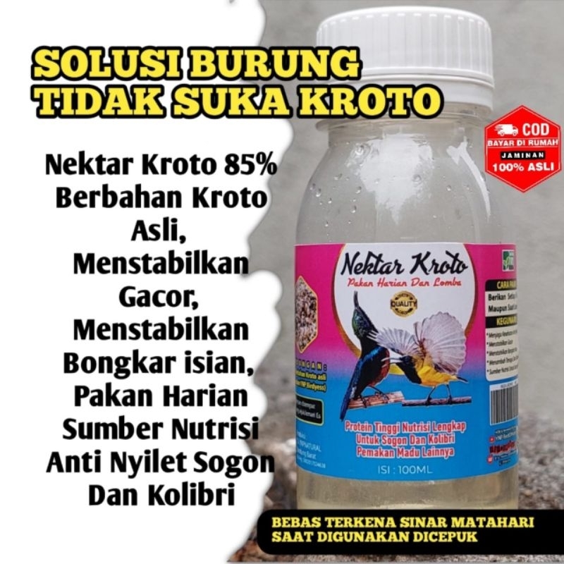 Jual NEKTAR KROTO NECTAR KROTO SOLUSI BURUNG TIDAK MAU KROTO | Shopee ...